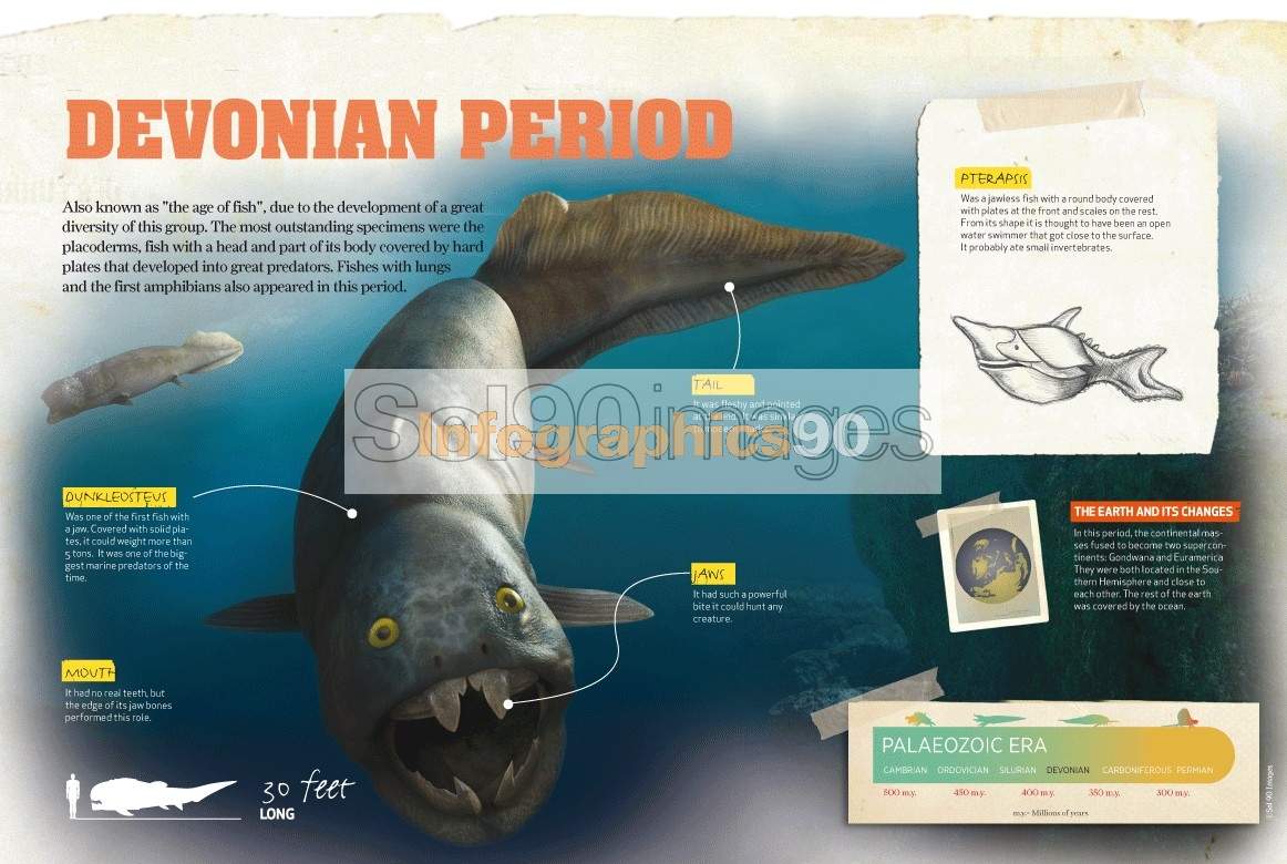 Infografía Período Devónico | Infographics90
