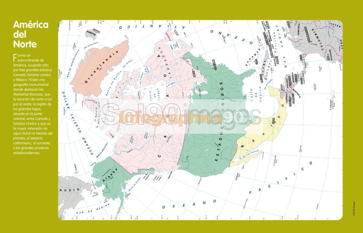 Infografía América Del Norte | Infographics90