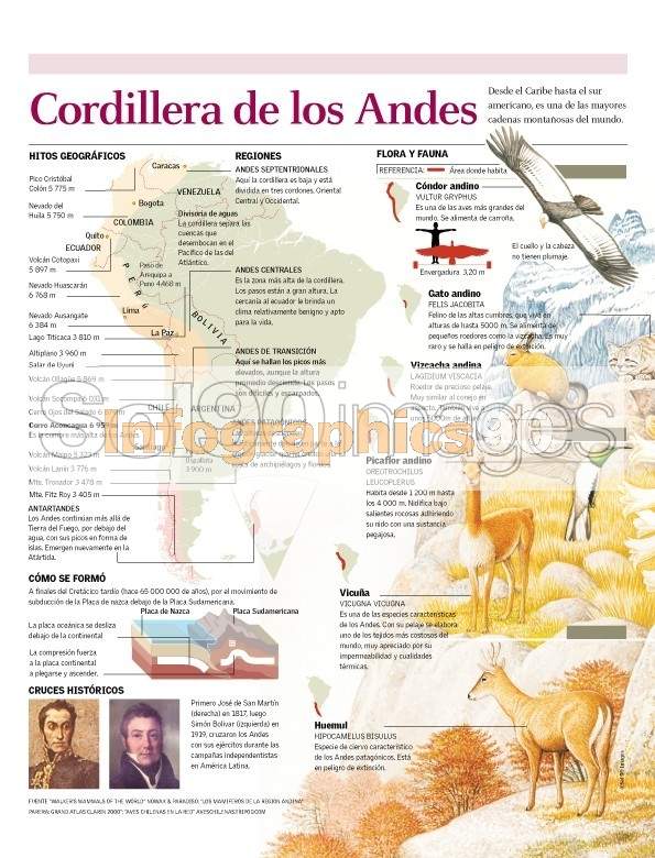 Infografía Cordillera De Los Andes | Infographics90