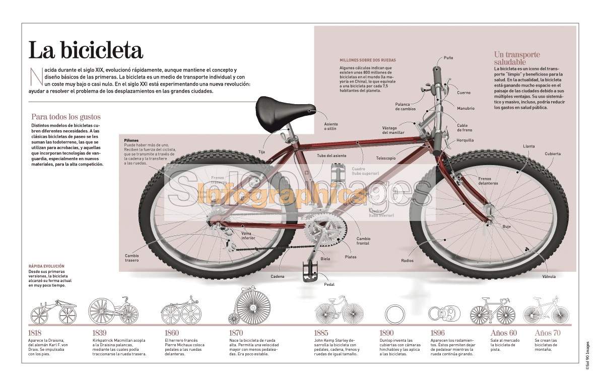 Infografía La Bicicleta | Infographics90