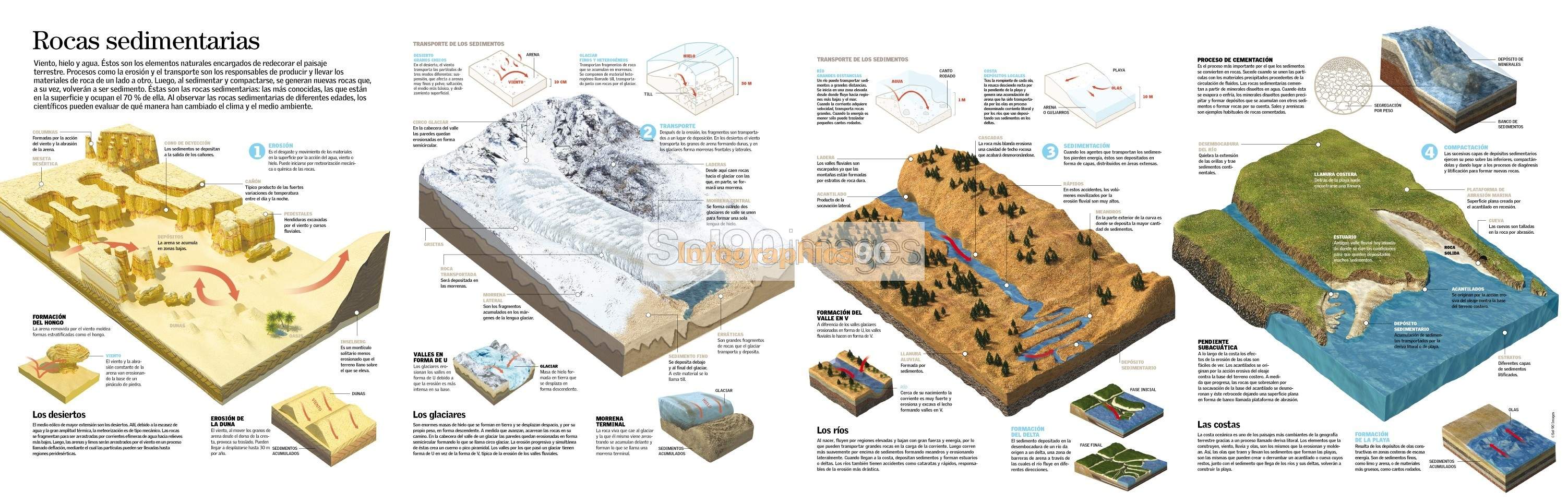 Infografía Rocas Sedimentarias | Infographics90