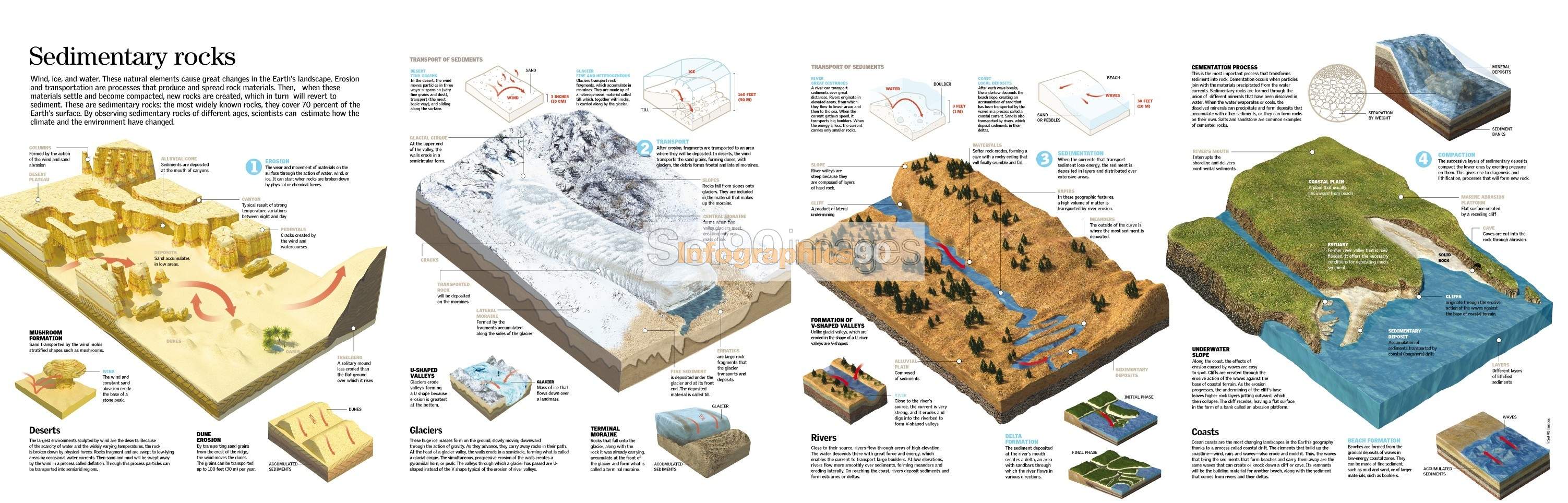 Infografía Rocas Sedimentarias | Infographics90